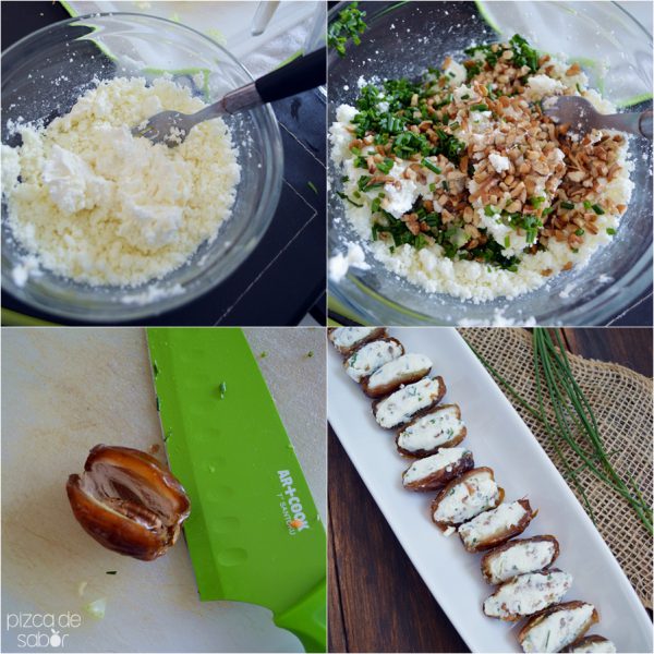 Dátiles rellenos y dátiles envueltos - Pizca de Sabor