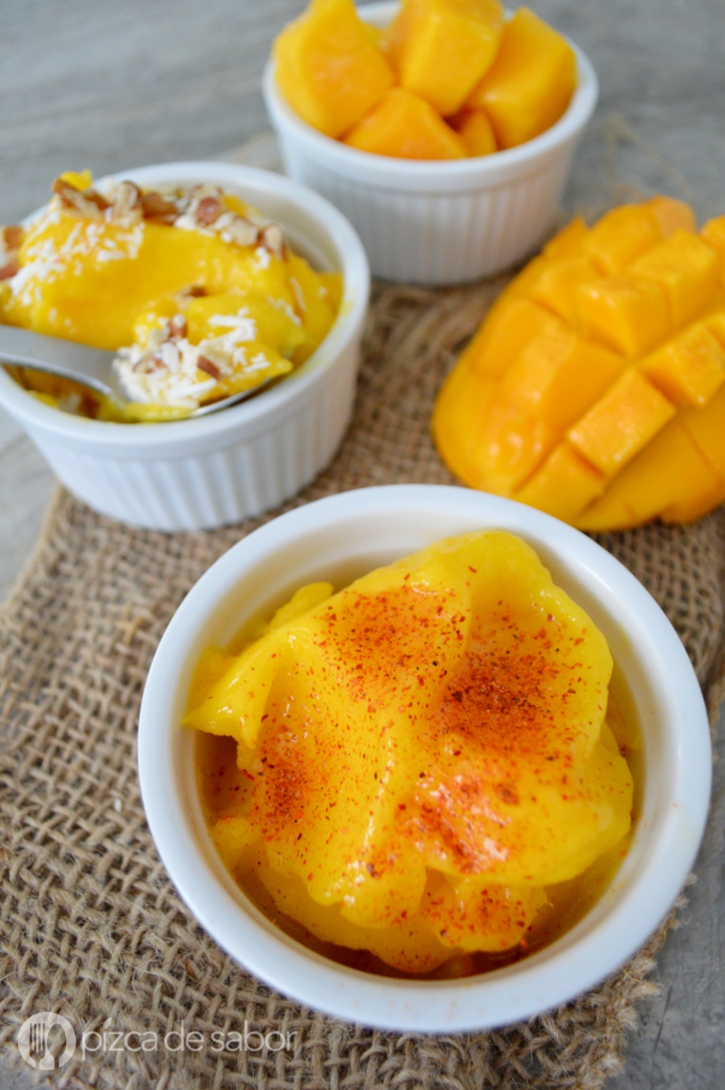 Helado de mango saludable - Pizca de Sabor