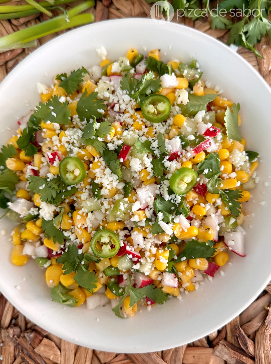 Ensalada de elote - Pizca de Sabor